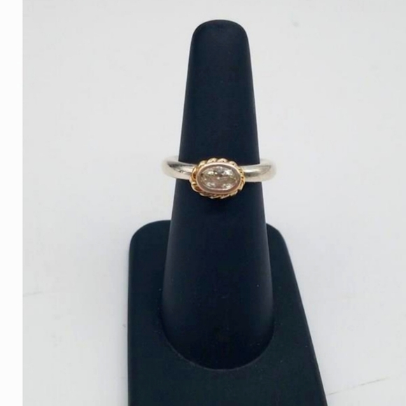 Pandora | Jewelry | Rare Pandora Two Tone Ring | Poshmark